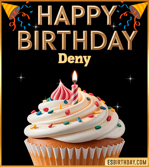 Happy Birthday Deny GIF 🎂 Animated Images, Wishes & Music 【27 GIFs】